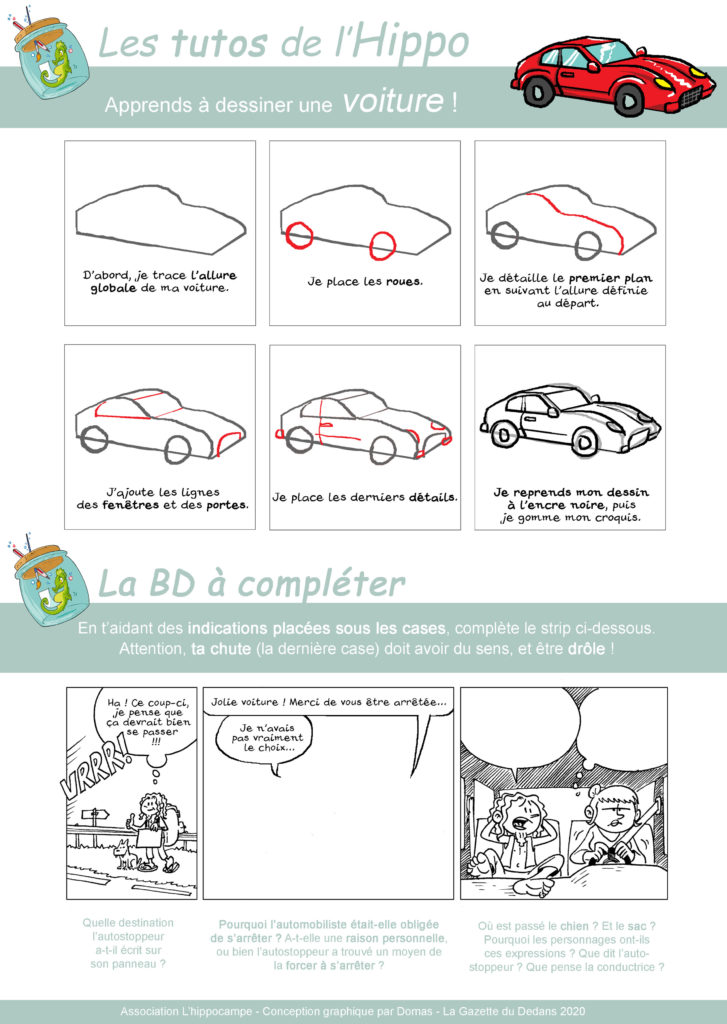 Dessiner une auto - Concours de Bande Dessinée à Angoulême